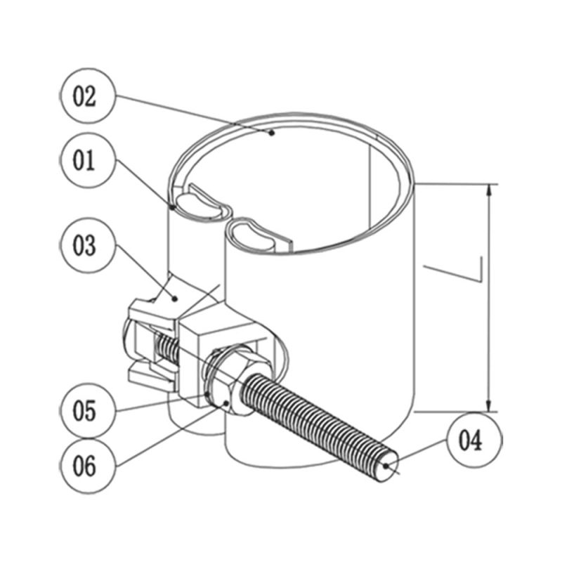 Mini Repair Clamp Semi Circle - Conflex